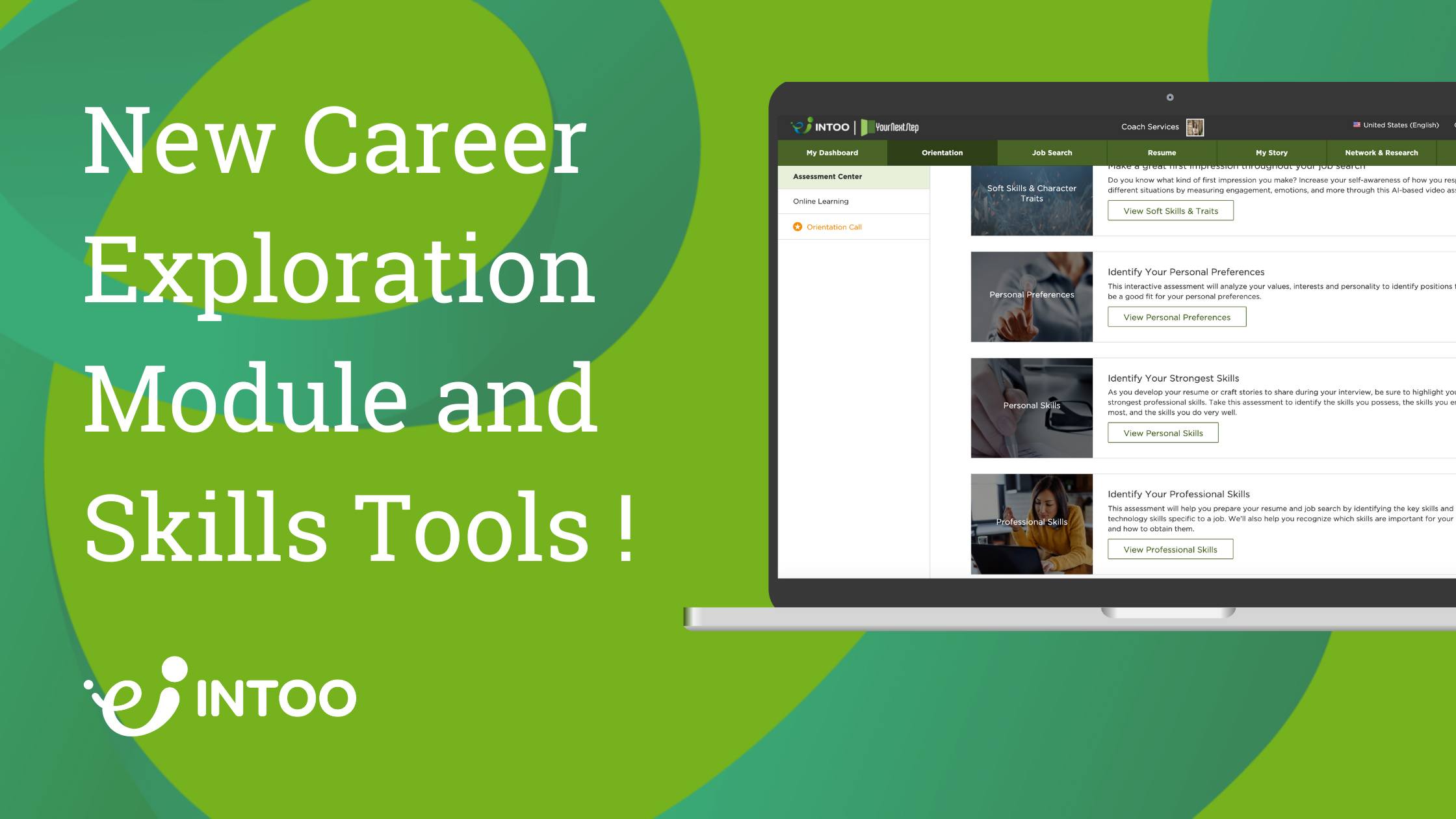 INTOO Integrates New Skills and Career Exploration Tools